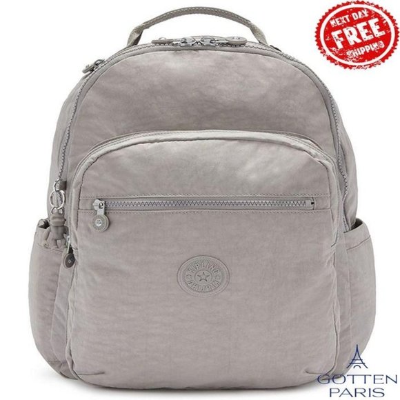 Kipling | Bags | Kipling Seoul Go Backpack Grey Gris Womens Bag | Poshmark